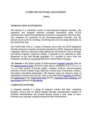 Computers Fundamental and IT Question Bank - Introduction to Computers Fundamental and IT UNIT ...