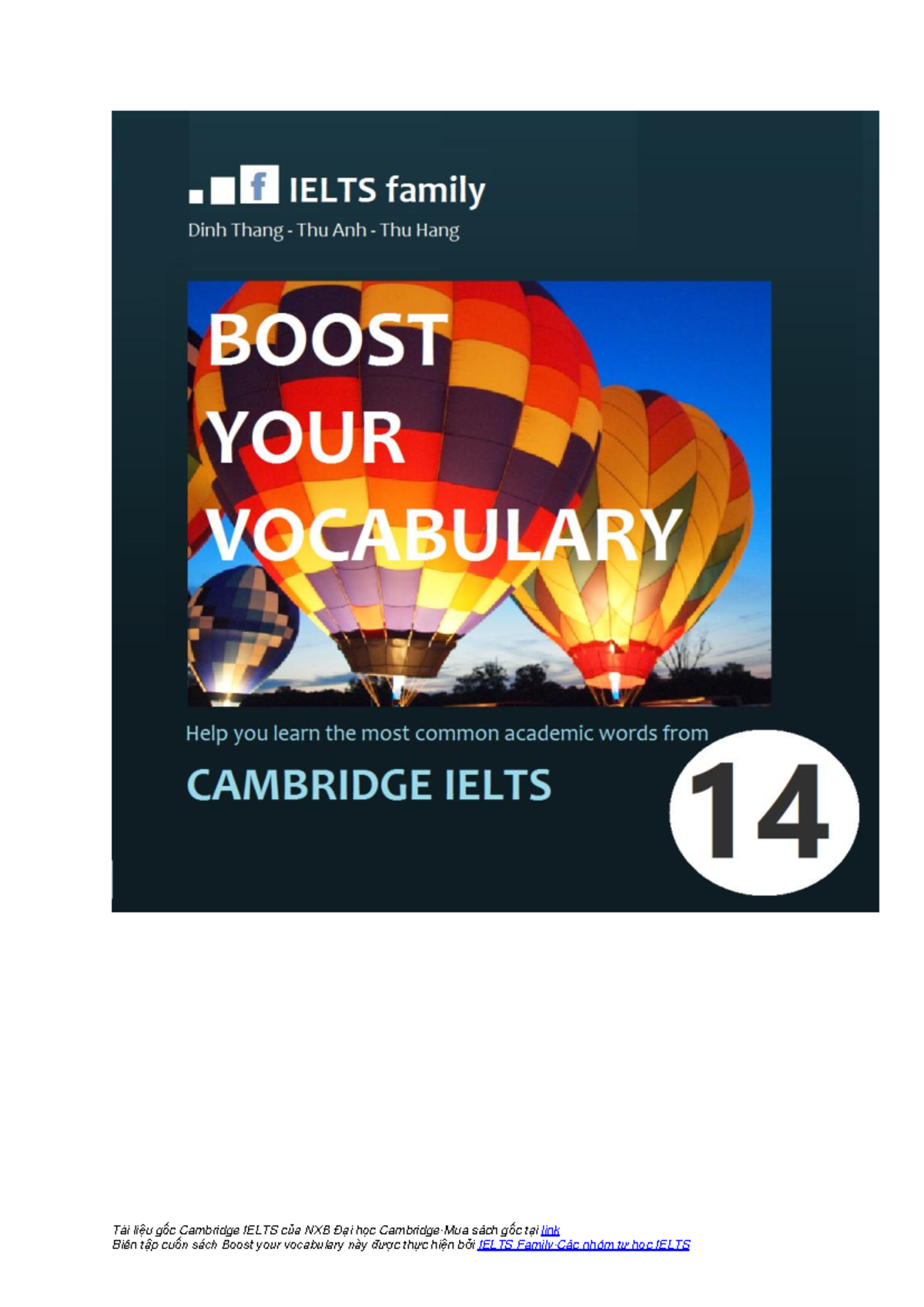 Boost Your Vocabulary for IELTS - Cambridge 2020 Notes - Studocu
