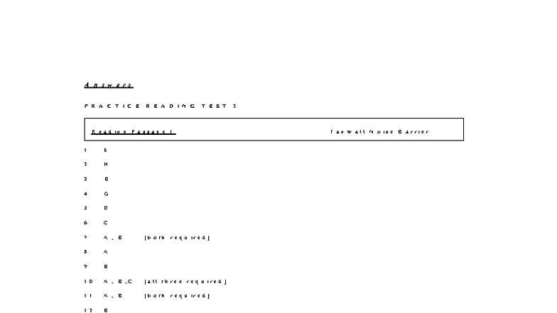 IELTS Reading Test Answers 2: Practice Test Insights - Studocu