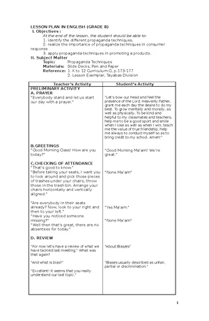 Using-Transition-Signals Lesson-Plan Q1 - Department of Education ...