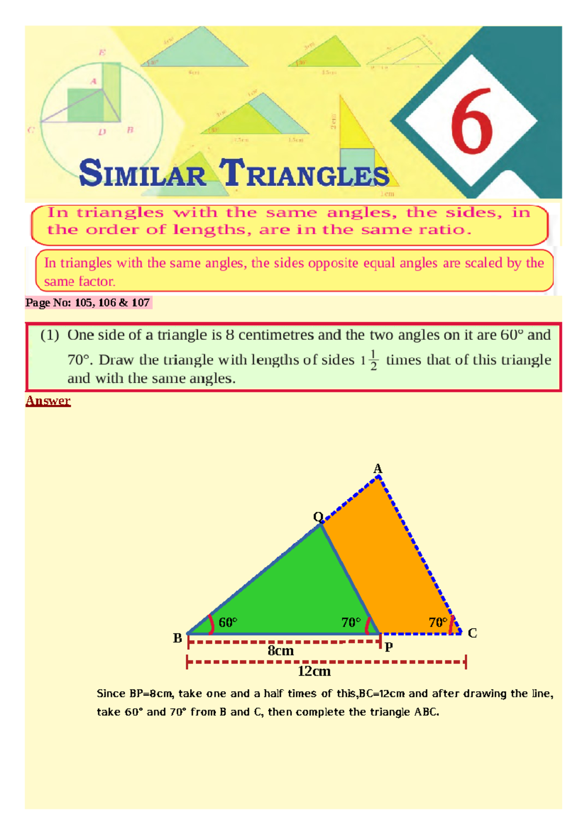 GOVIND RAJ.M, HST MATHS GHSS CHERUNNIYOOR, VARKALA Similar Triangles ...