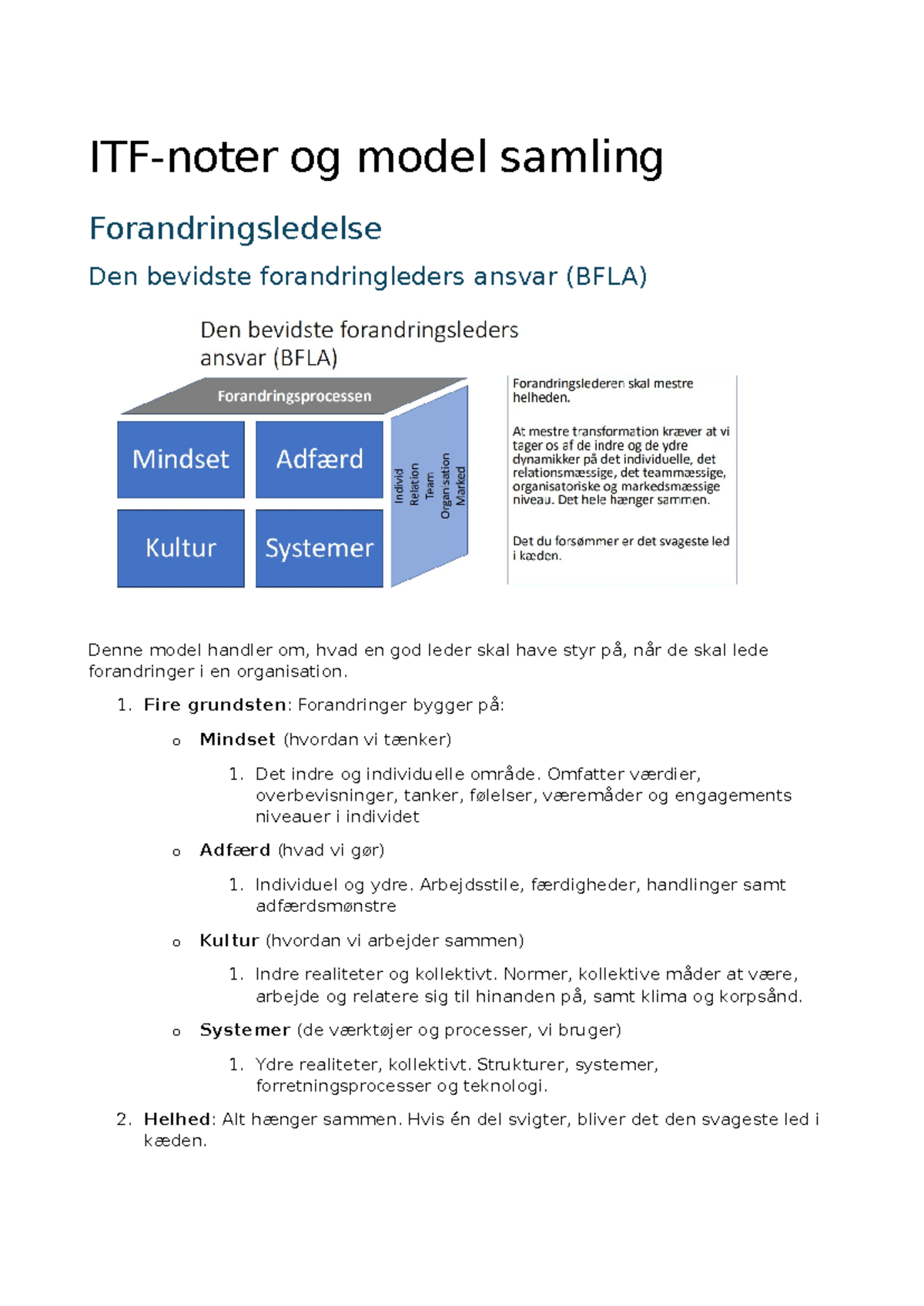 IT projektledelse noter og slides - ITF-noter og model samling ...