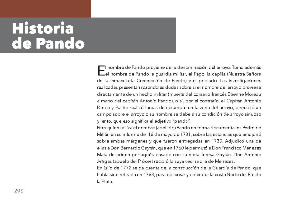 Historia de Pando: Orígenes y Evolución (HIST 101) - Studocu