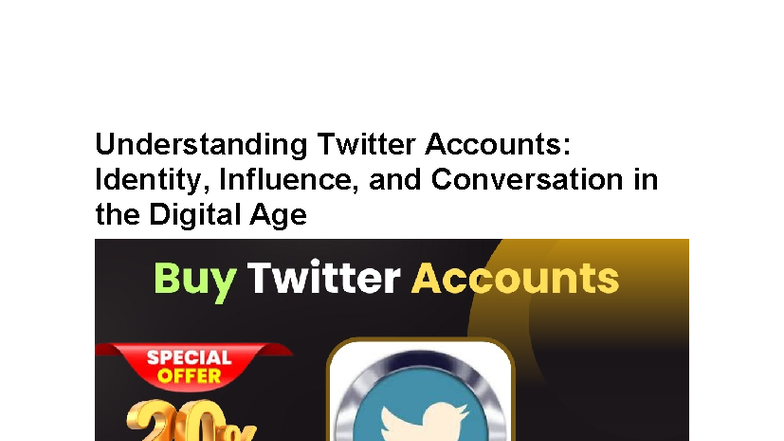 How to Buy Twitter Accounts: A Comprehensive Guide - Studocu