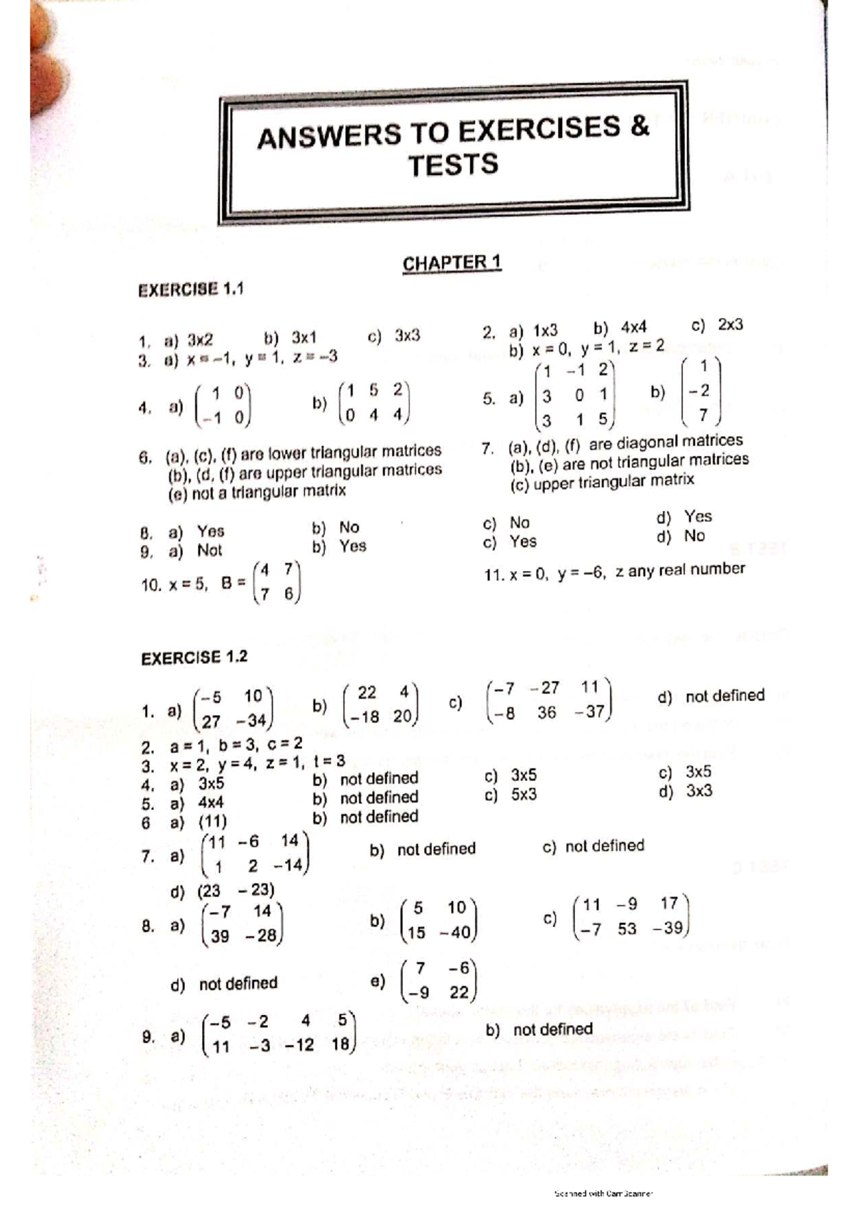 ANSWERS TO EXERCISES CHAPTER 1-6 - MATH 101 - Studocu