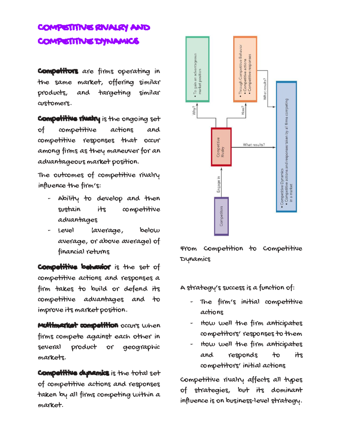 Chapter 5: Competitive Rivalry & Dynamics in Market Strategies - Studocu