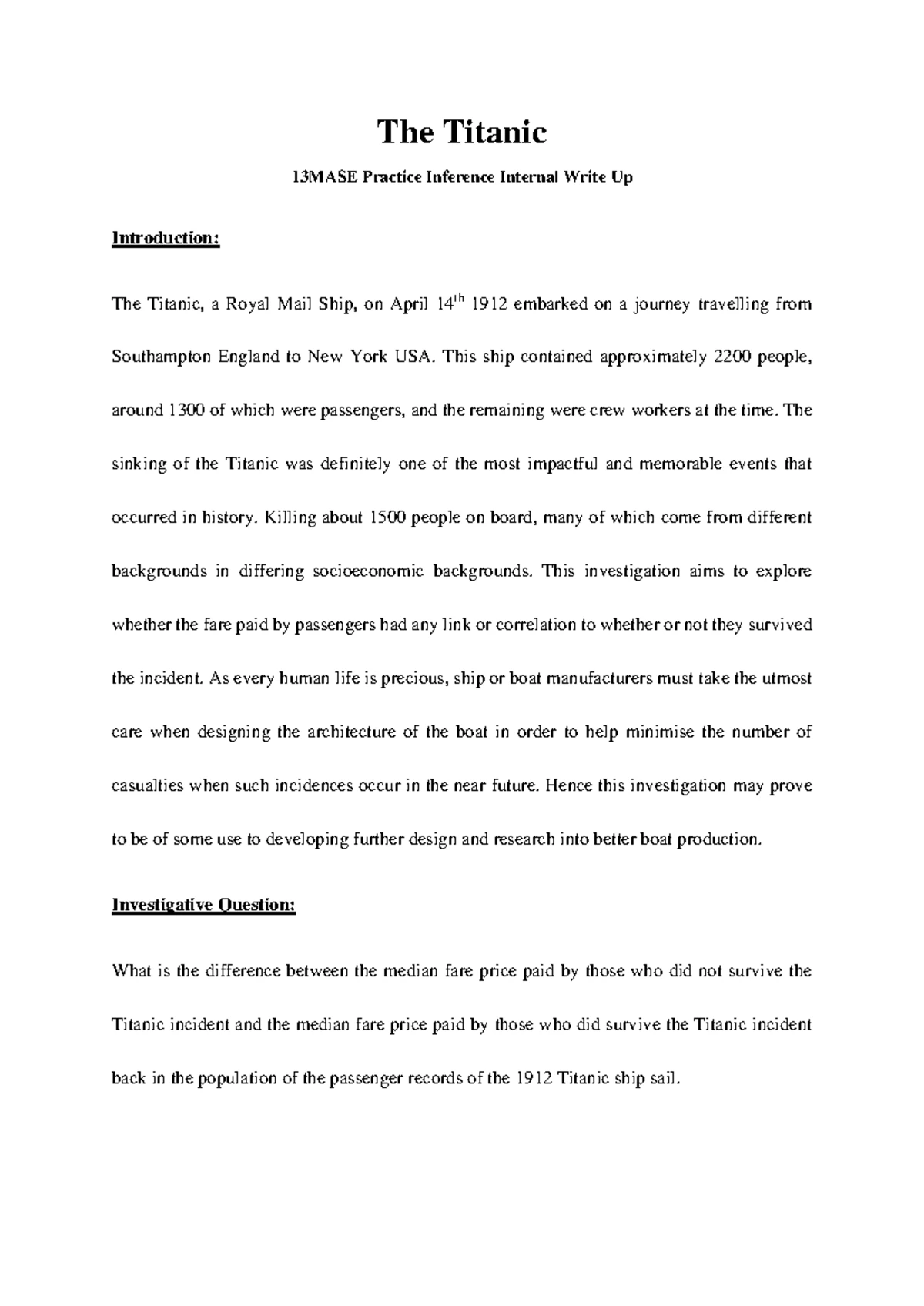 NCEA Level 3 Statistics AS91581 Excellence Exemplar - NCEA Level 3 ...