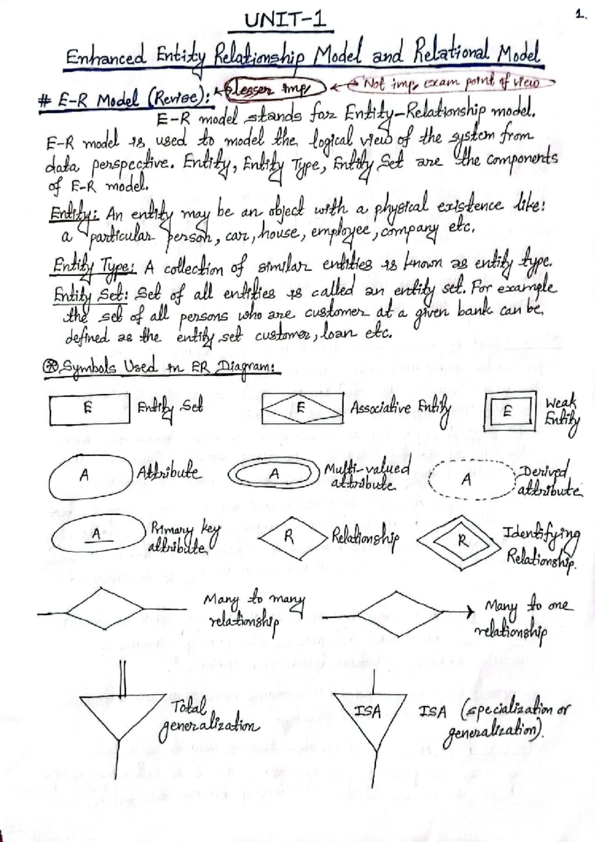 Adbms Complete Notes: Advanced Database Concepts and Models - Studocu