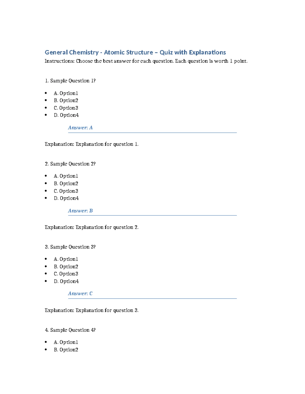 ENG 101 - English Grammar Quiz on Tenses & Structure with Explanations ...