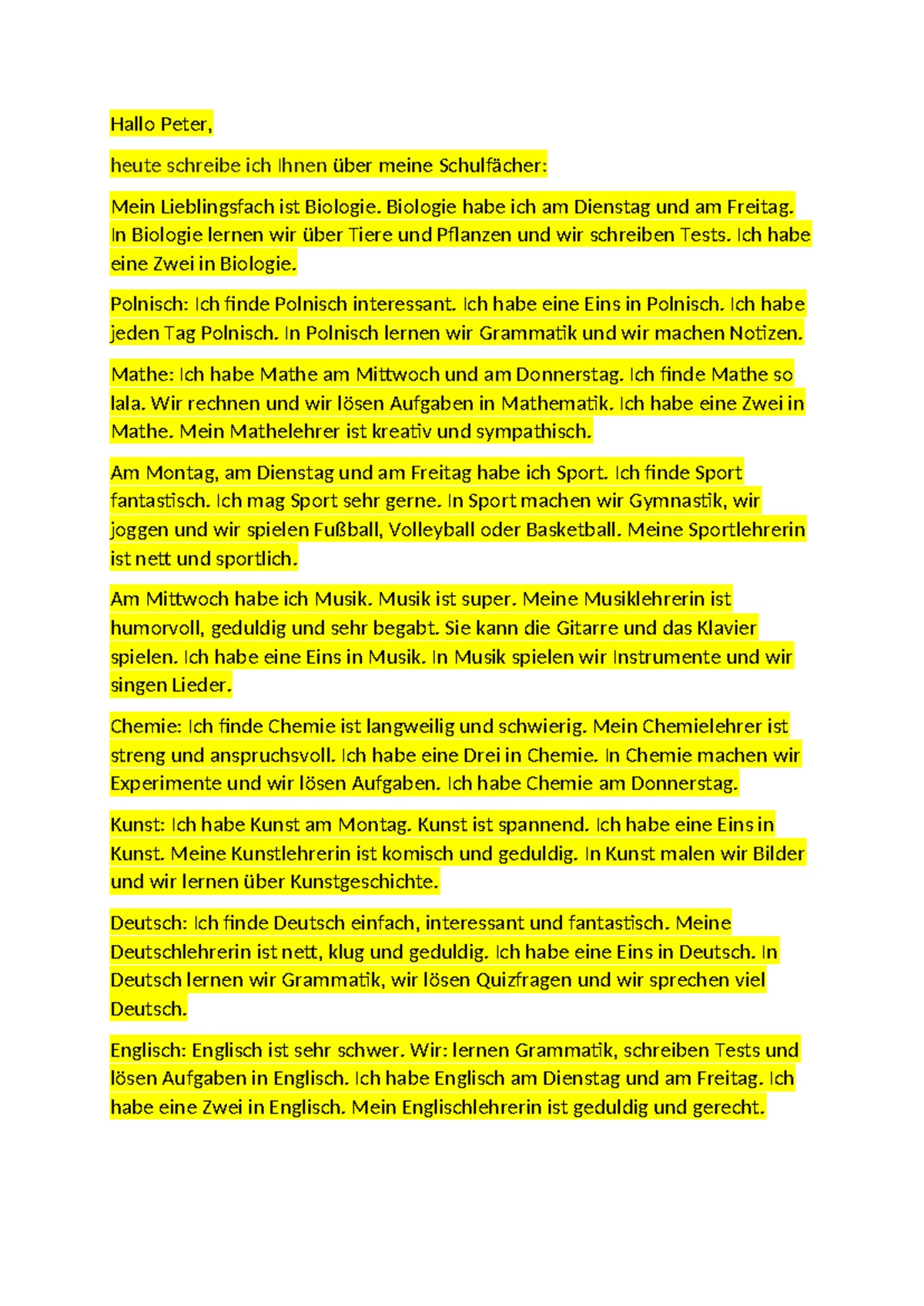 Kapitel 3 - Test über Bildung auf der Welt im JĘZYK NIEMIECKI 1 - Studocu