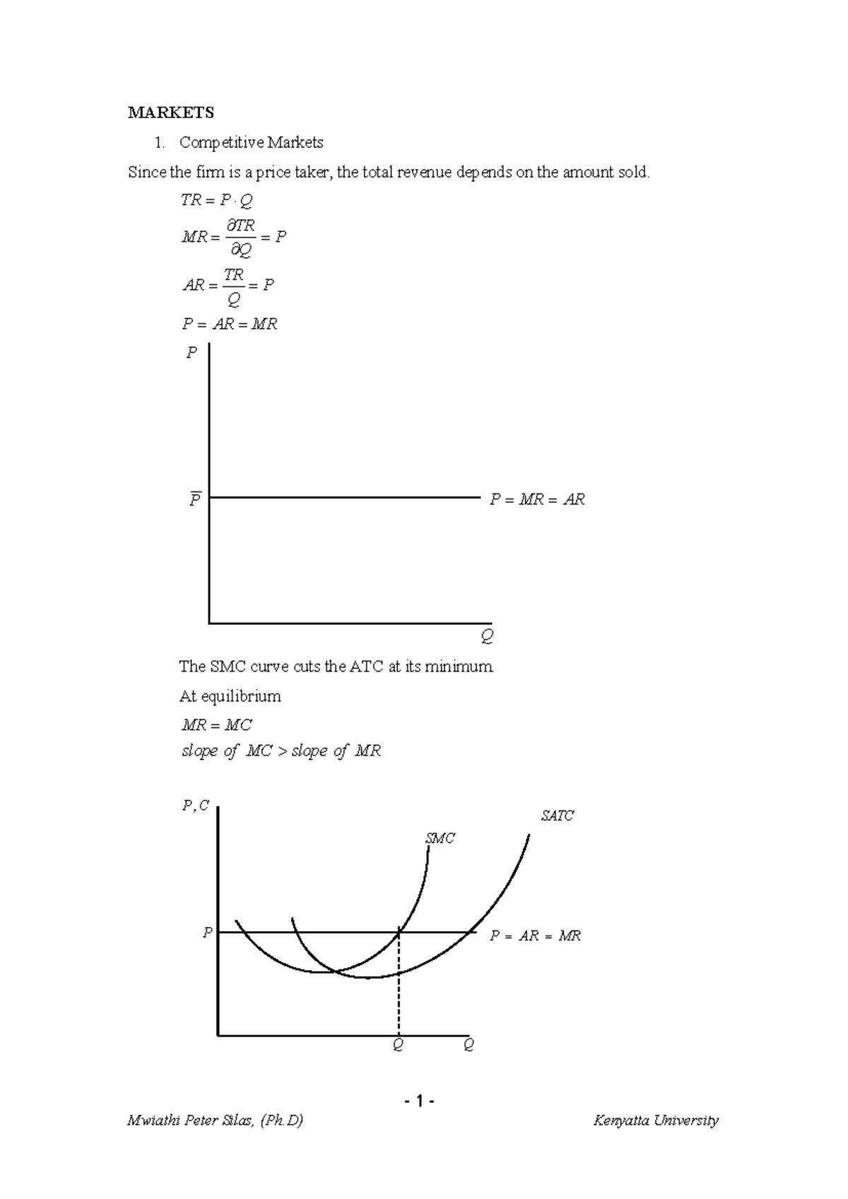 EET 200 Lesson 4: Competitive and Monopolistic Markets Analysis - Studocu