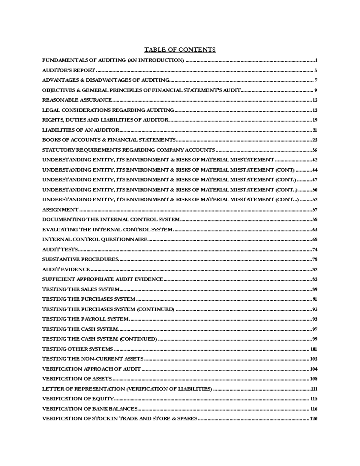 Fundamentals of Auditing ACC311: Comprehensive Study Guide - Studocu