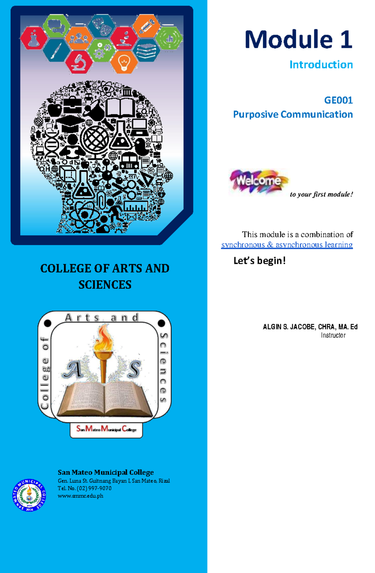 Module-1-edited - module 1 - Module 1 Introduction GE Purposive ...