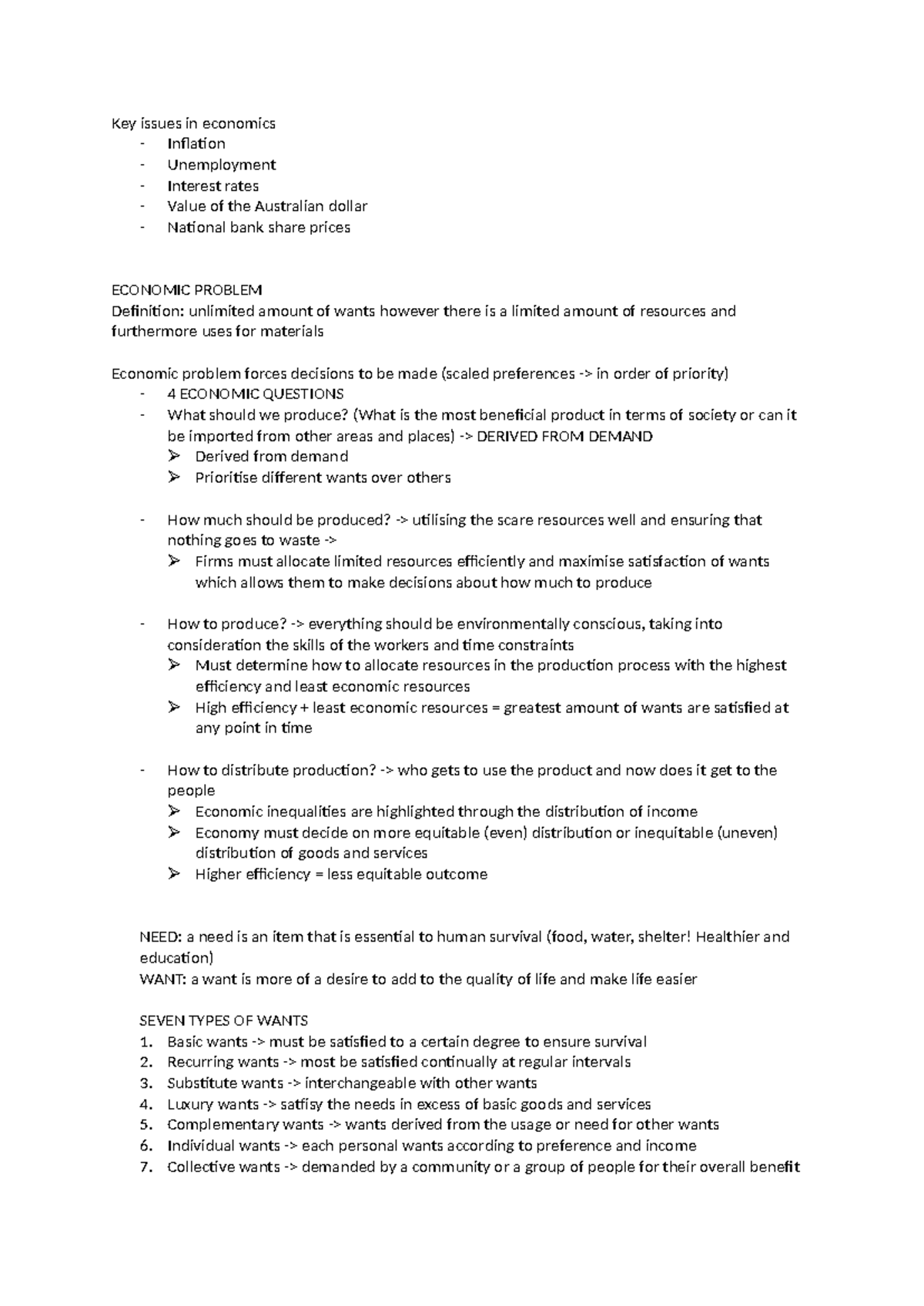 Economic Issues Overview: Inflation, Unemployment, and More (ECON 101 ...
