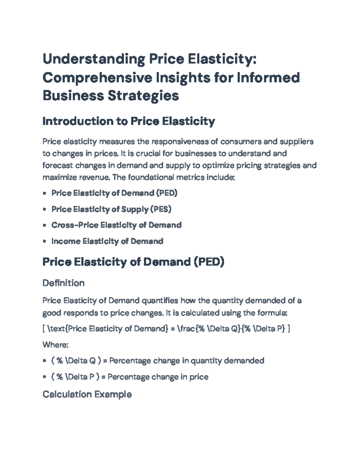 Understanding Price Elasticity: Essential Metrics for Business Strategy ...