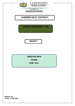 G9 Drama: Creative arts practical task - Monologues and prose ...