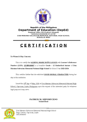 Certificate-of-Employment edited finalized - Republic of the ...