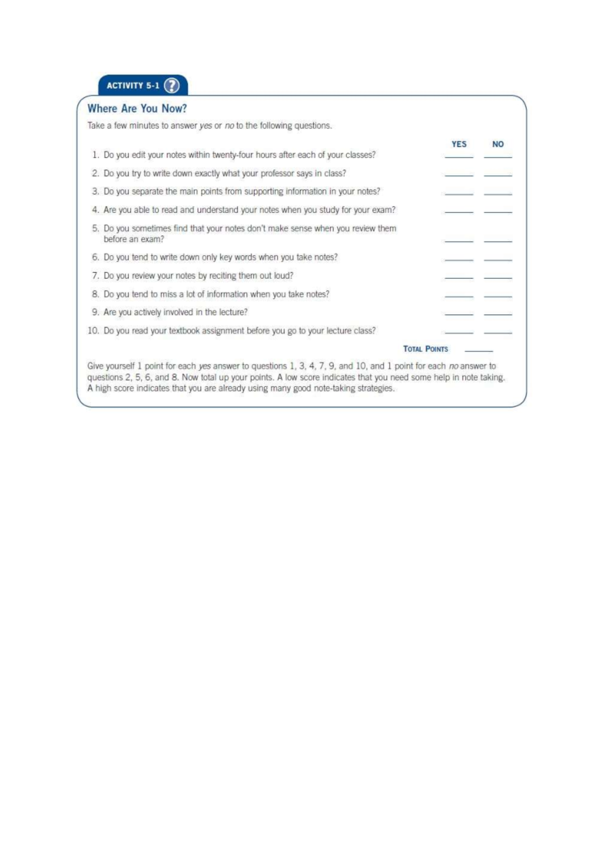 Handout 5 - just enjoy - ACTIVITY ? Where Are You Now? Take a few ...