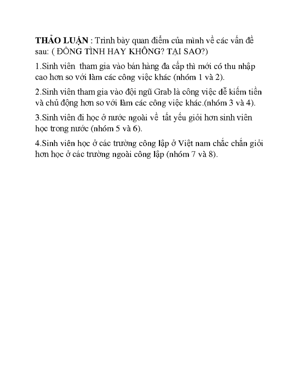 THẢO LUẬN CHỦ ĐỀ 1 - Studying - How Games Move Us - THẢO LUẬN : Trình ...