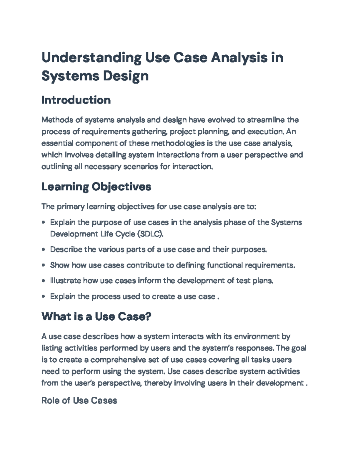 Use Case Analysis in Systems Design: Key Elements and Creation ...