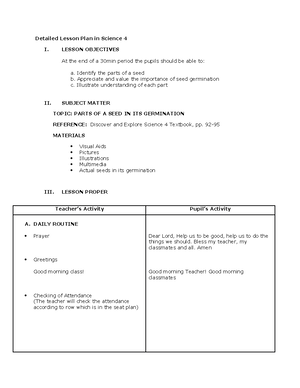 4th-Qrtr-dll Gr.-9 science - GRADE 9 SCIENCE DAILY LESSON LOG School ...