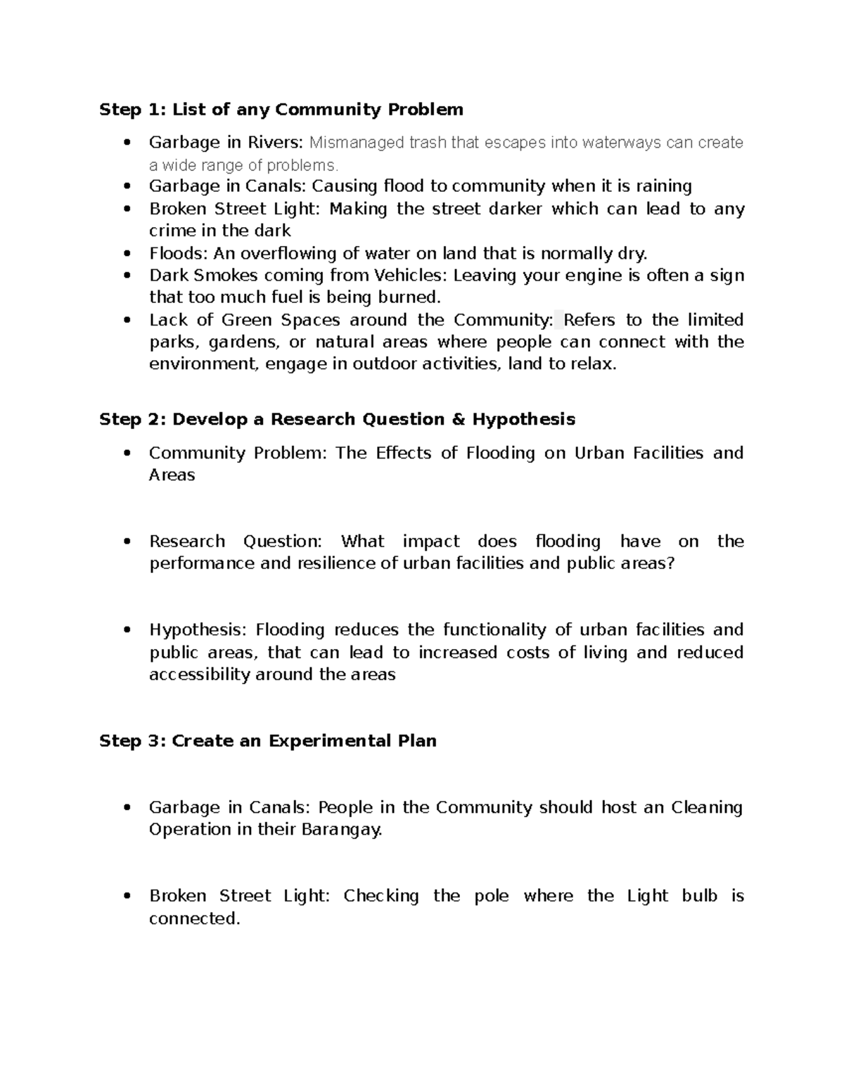 Community Problems & Solutions: Flooding, Pollution, and Safety Issues ...