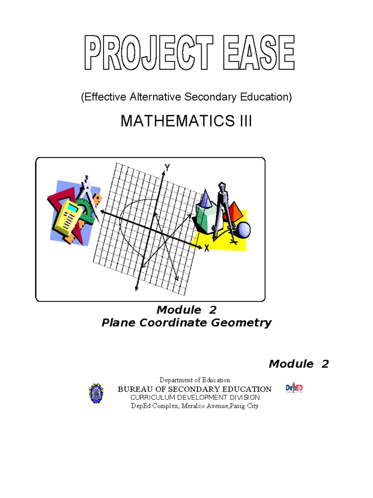 Module 2 - Plane Coordinate Geometry (Math III) Study Guide - Studocu