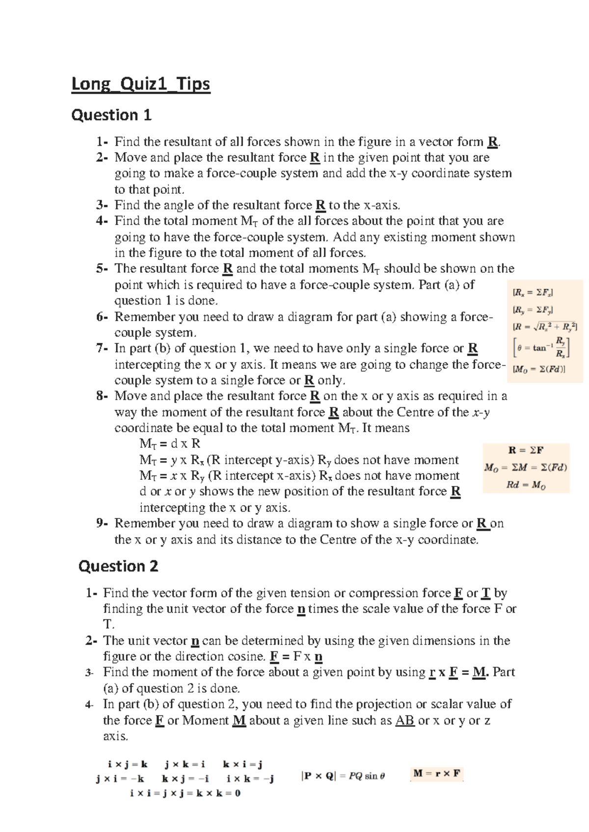 Long Quiz1 Tips - Guide to how to answer both questions in long quiz 1 ...