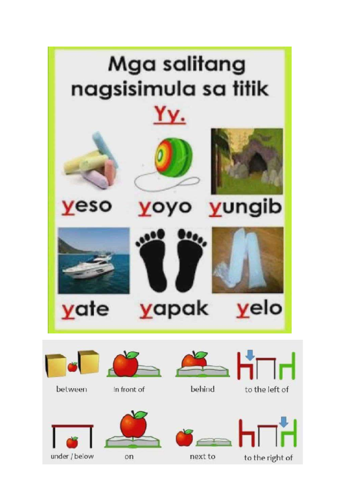 Untitled document - ................... - Elementary Education - Mga salitang nagsisimula sa ...