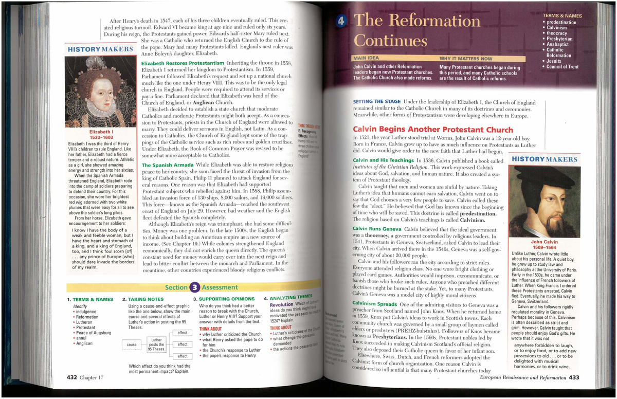 Reformation Overview: Key Terms and Historical Figures (HIST 101) - Studocu