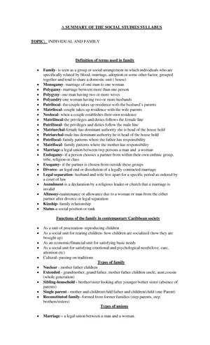 CSEC Social Studies Study Notes - UNIT 6 HUMAN RESOURCES Specific ...
