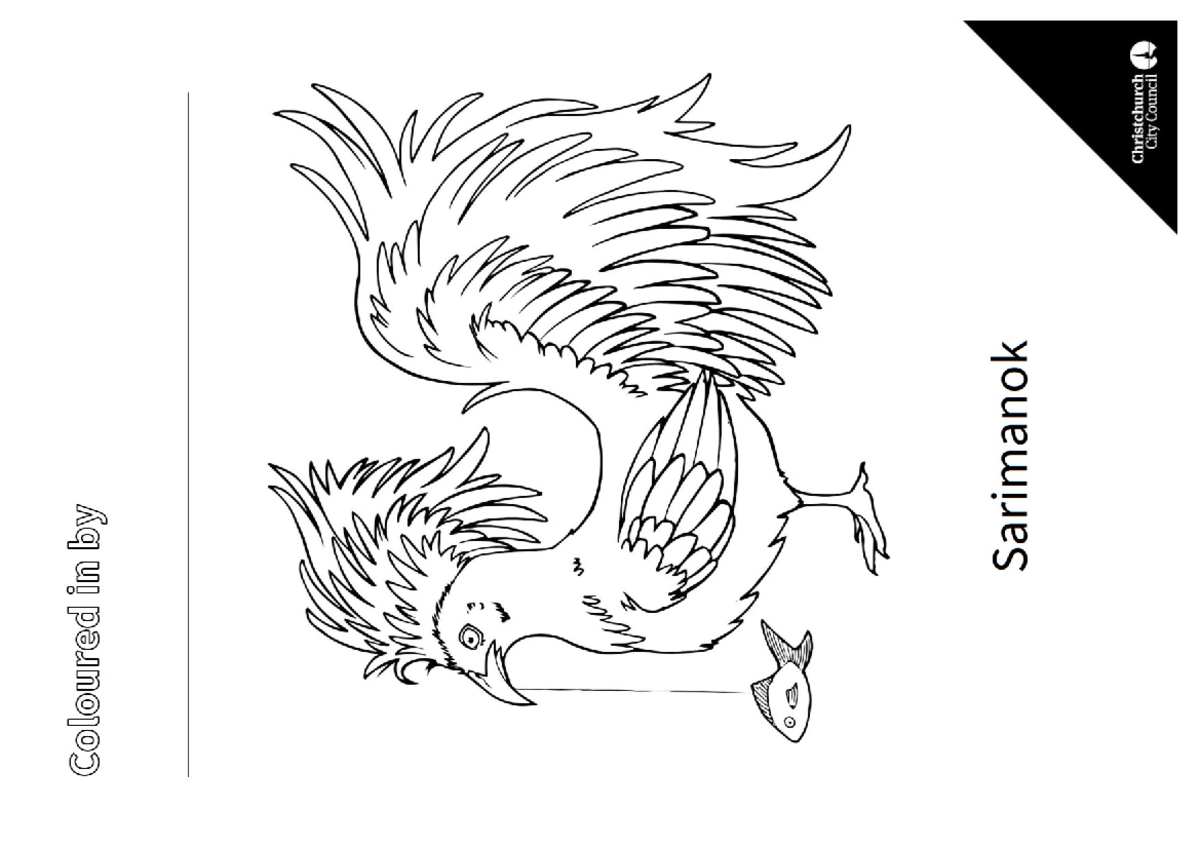 Colouring In 2 - coloring Sarimanok - Art Appreciation - Coloured in ...