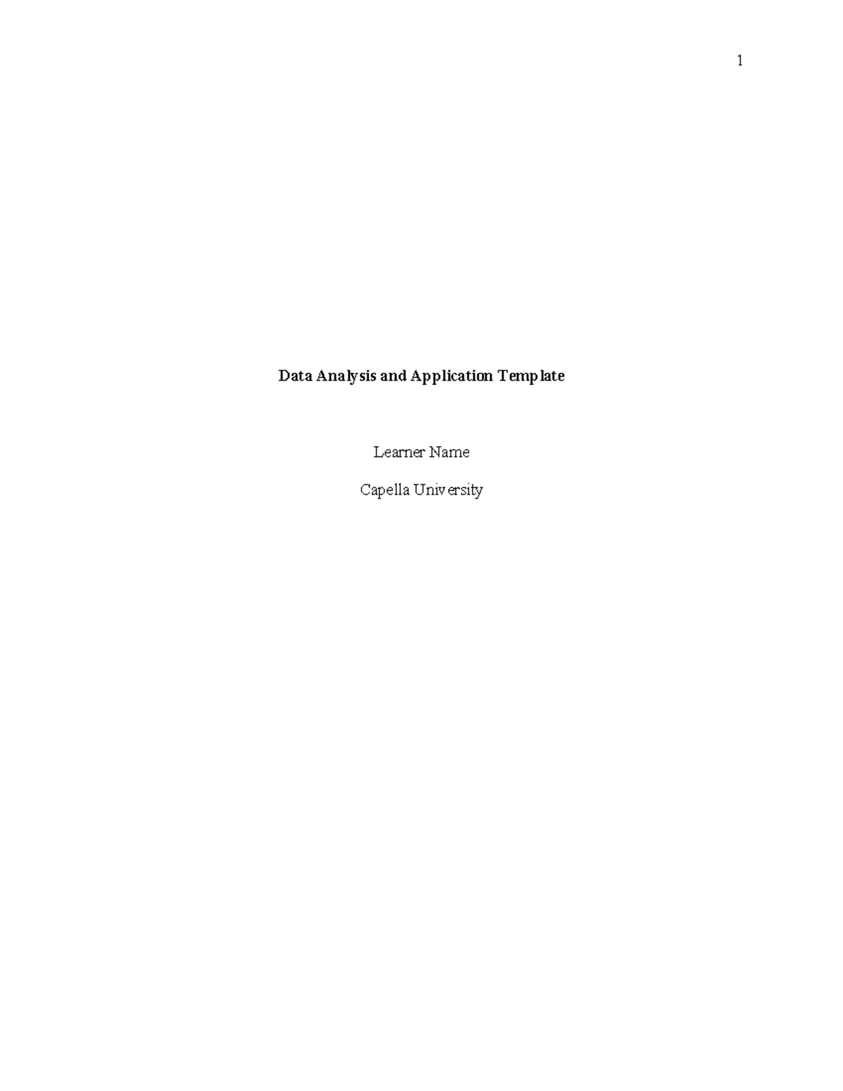 ANOVA Application & Interpretation for Quiz3 Analysis (Capella) - Studocu