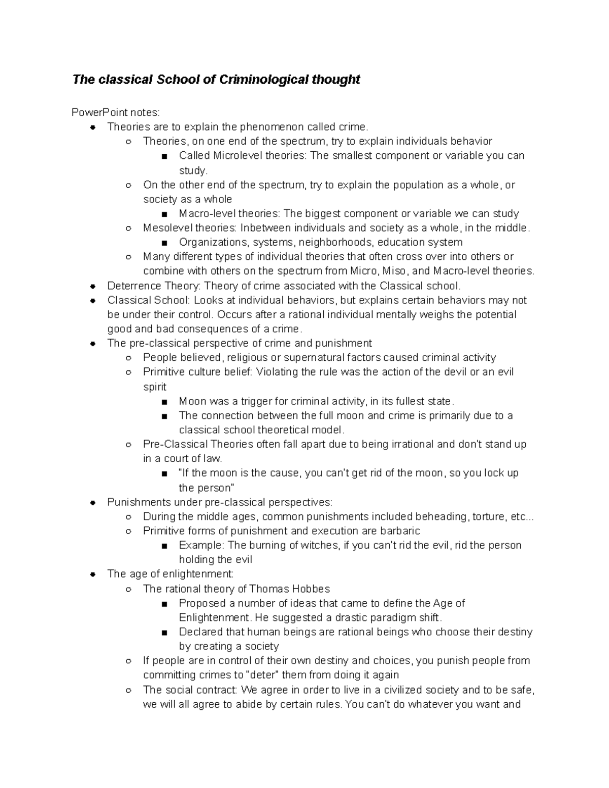 Chapter 3: The Classical School of Criminology - Key Theories ...
