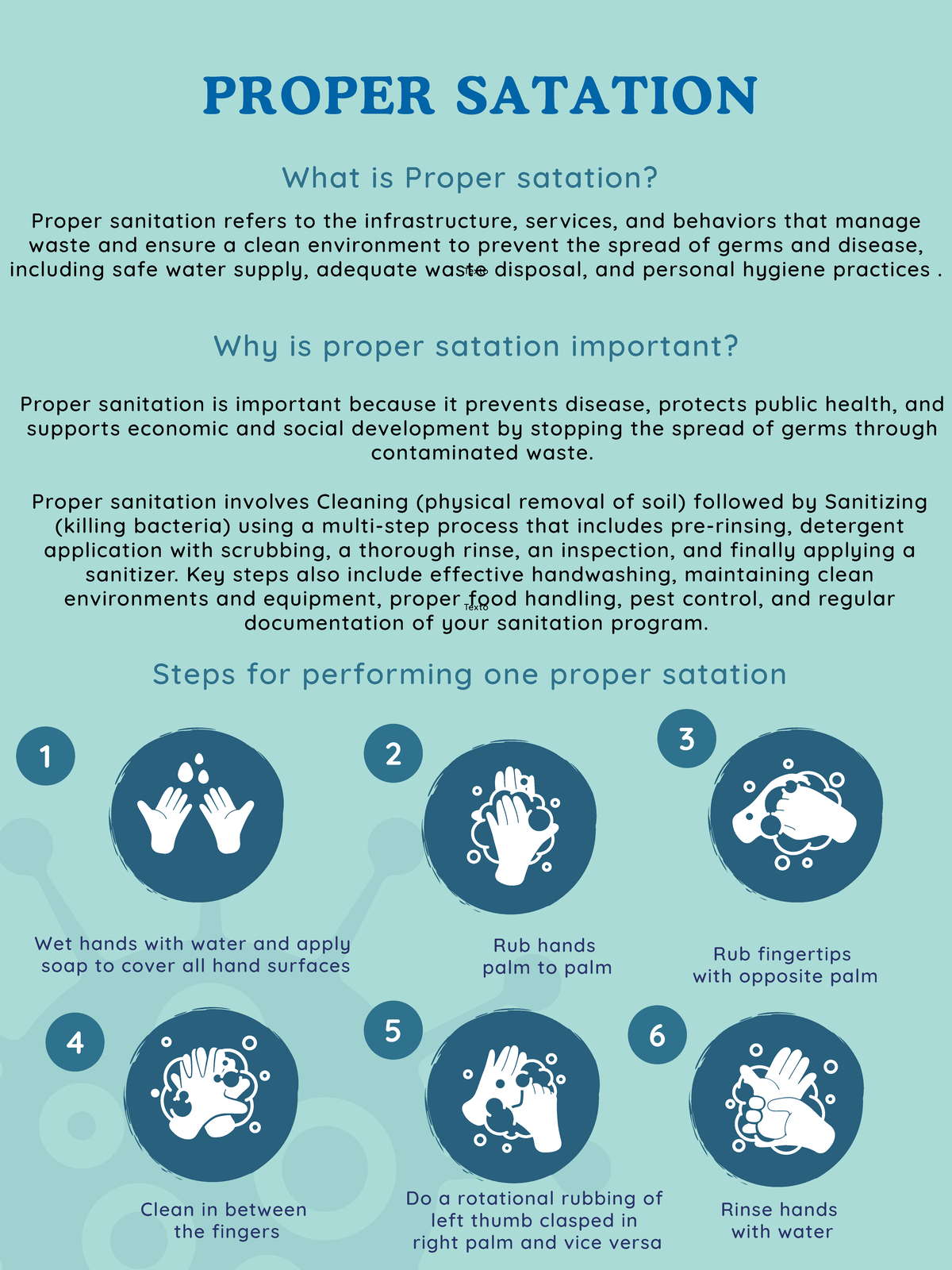 Proper Sanitation: Key Steps and Importance in Public Health - Studocu