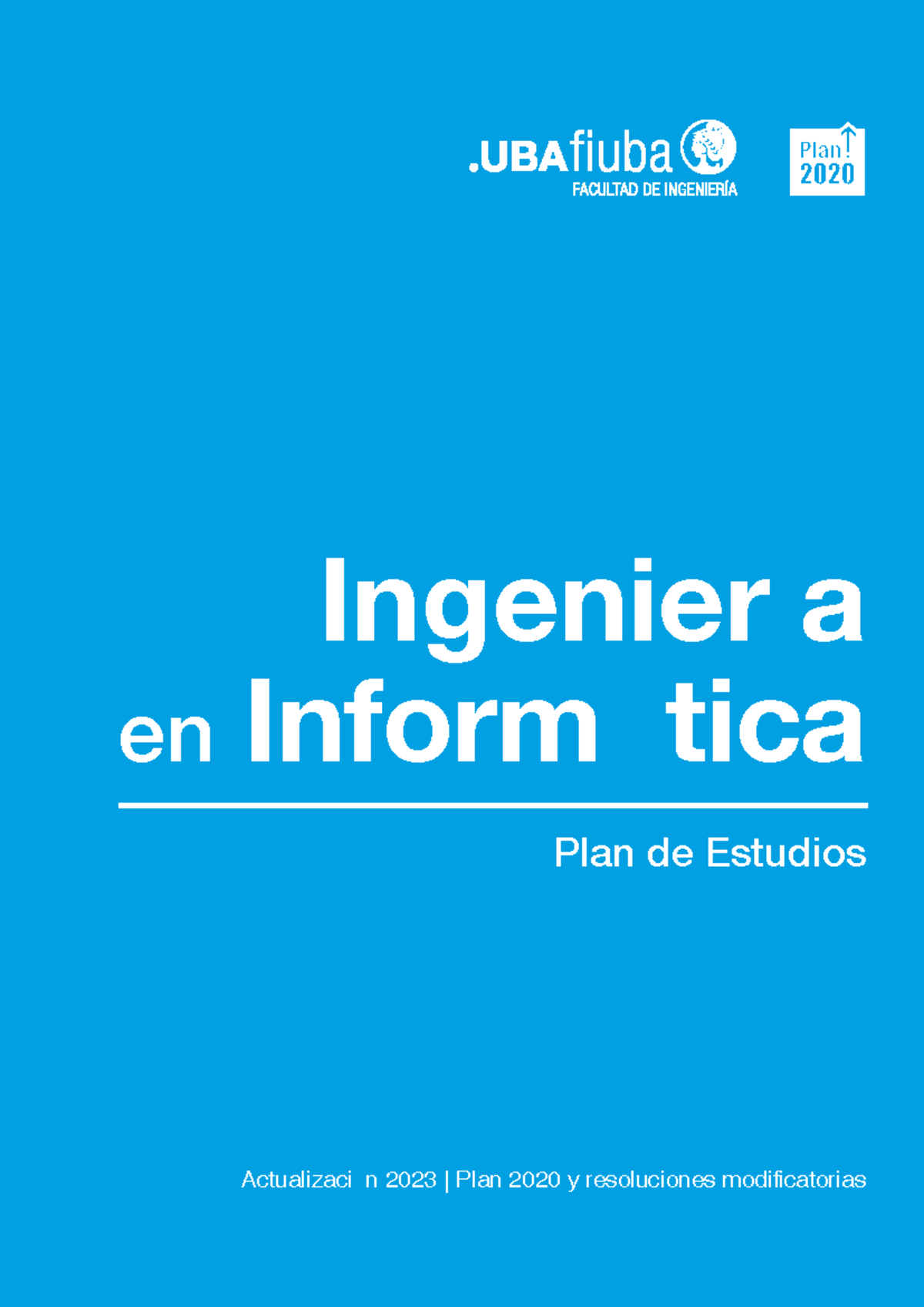 Actualización del Plan de Estudios de Ingeniería en Informática 2023 - FIUBA - Studocu