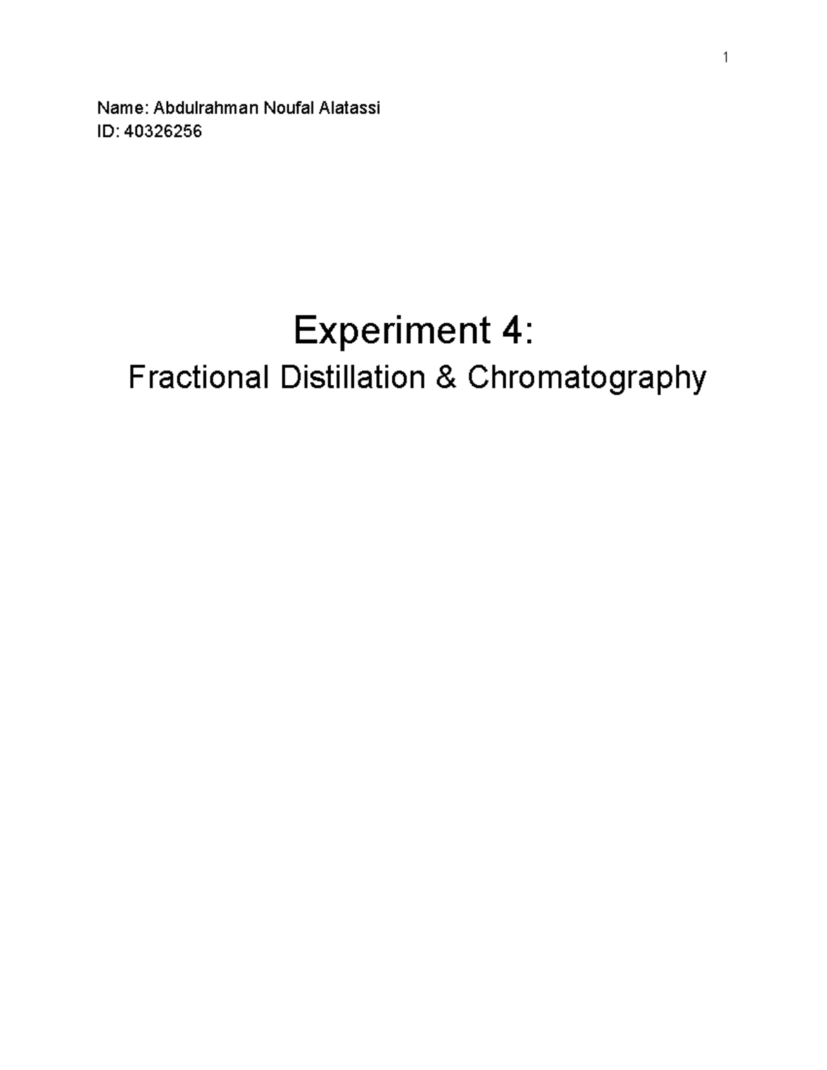 Chem 221 Experiment 4: Understanding Fractional Distillation Techniques ...
