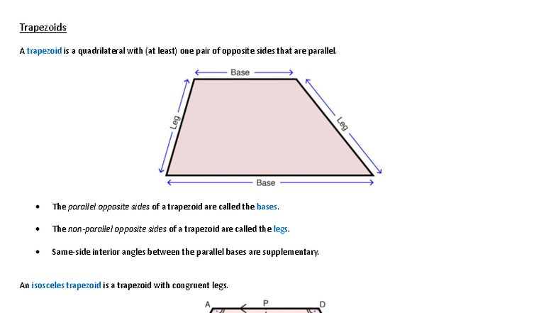 Download 11487452 - The home work today - Trapezoids A trapezoid is a ...