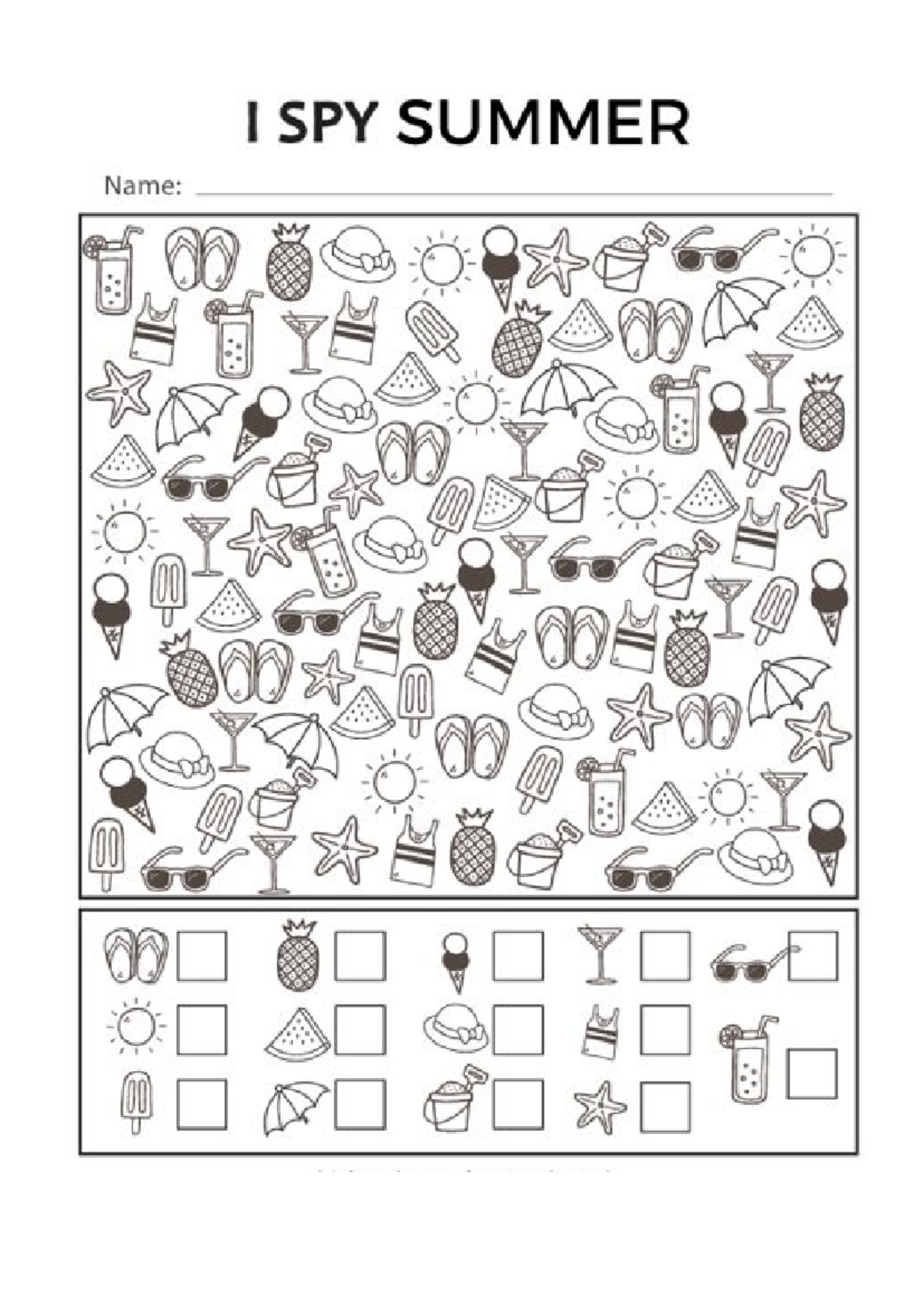 Summer Worksheets: I SPY, Story Sequencing & Alphabet Challenge - Studocu