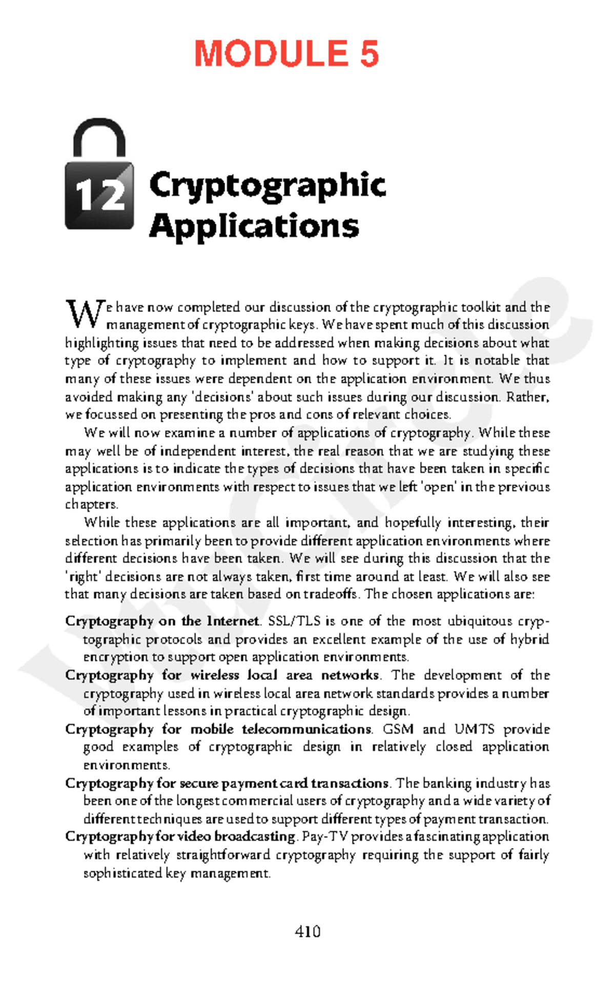 BIS703 Module 5: Cryptographic Applications and Key Management - Studocu