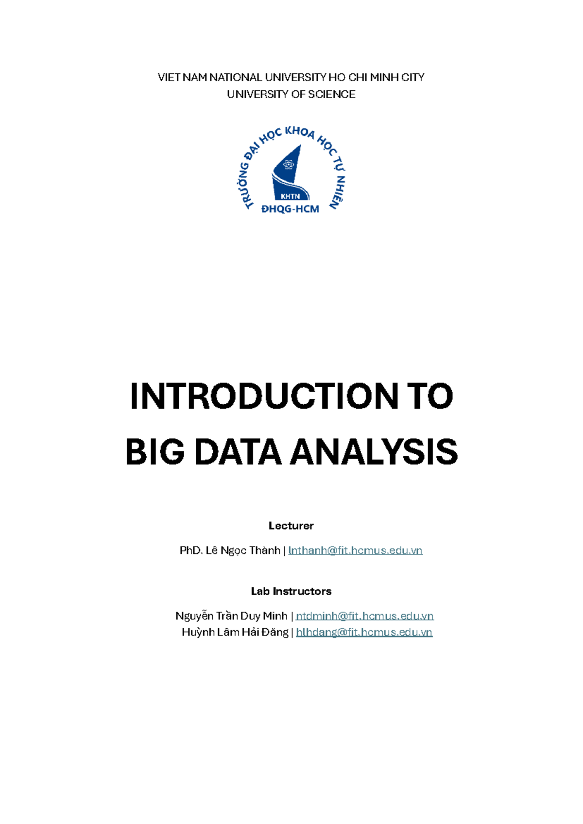Lab 03: Machine Learning on Big Data Analysis - Spark Implementation - Studocu