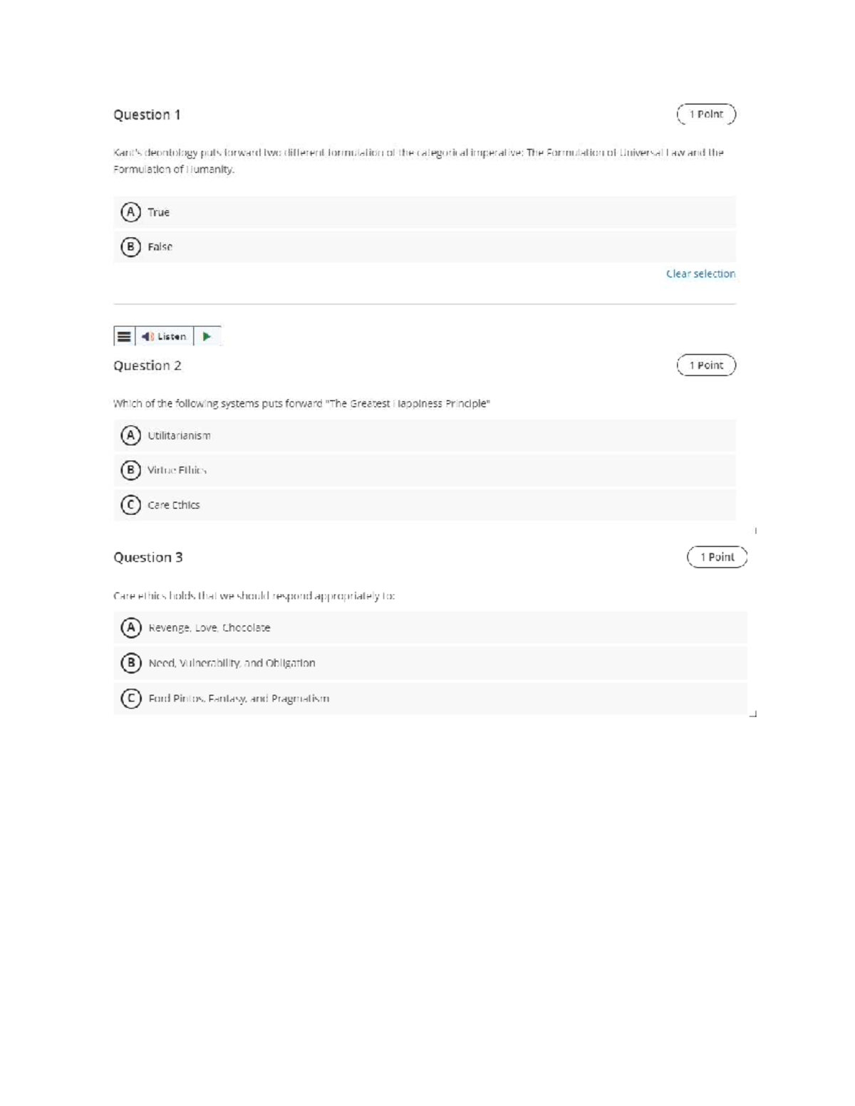 Engineering Ethics - Midterm Quiz Questions and Answers - Studocu
