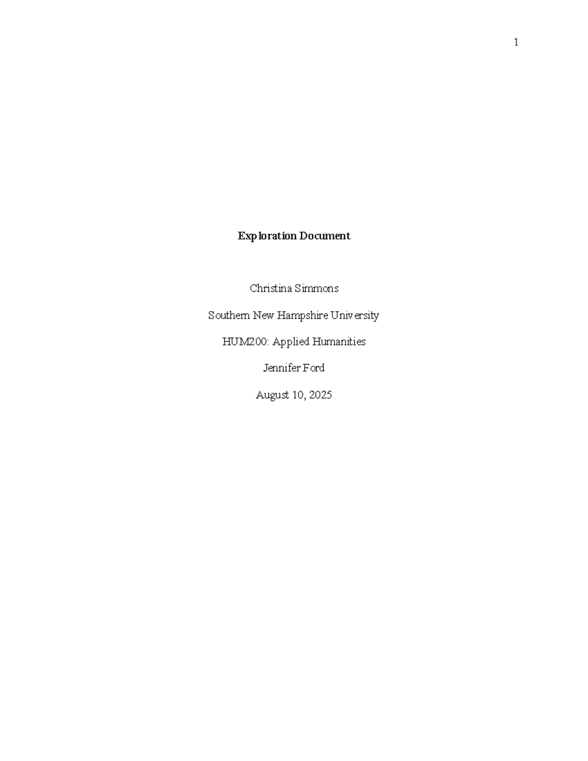 HUM200: Applied Humanities Exploration of Cultural Artifacts - Studocu