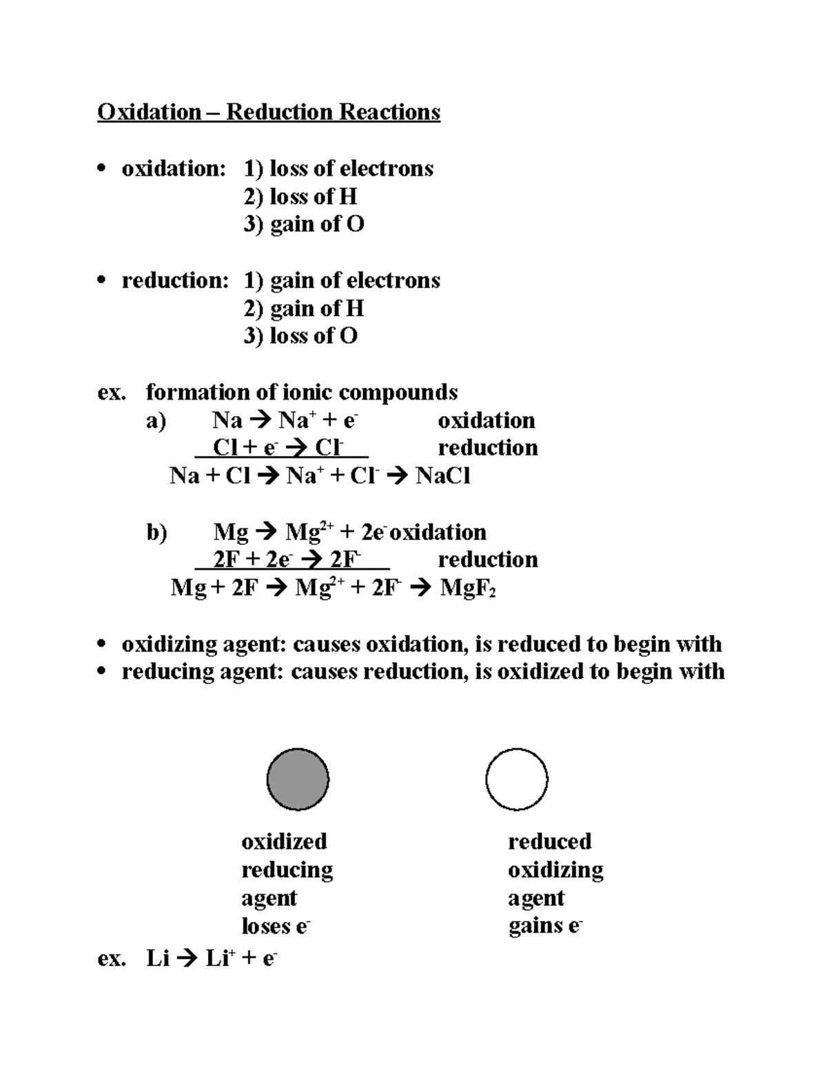1 Oxidation-Reduction Reactions - Oxidation – Reduction Reactions ...