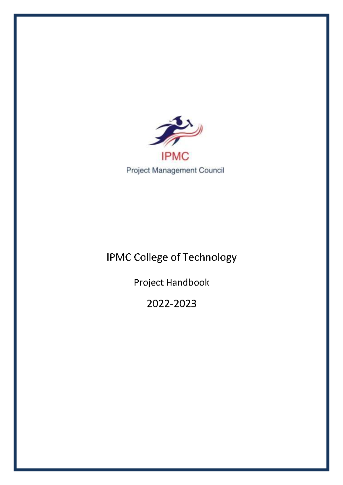 IPMC Project Management Council: Project Handbook 2022-23 - Studocu