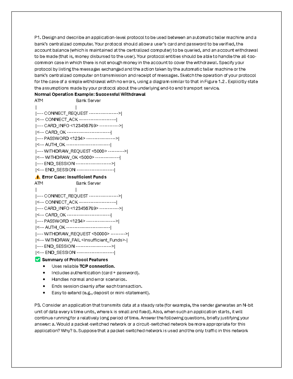 CN CH 1 Problems - Numerical Solutions and Protocol Design - Studocu