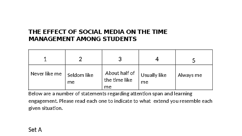 The Impact of Social Media on Student Time Management: Survey Analysis ...