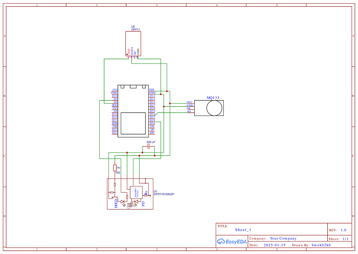 Schematic New-Project 2025-01-19 - A A B B C C D D 1 1 2 2 3 3 4 4 5 5 ...