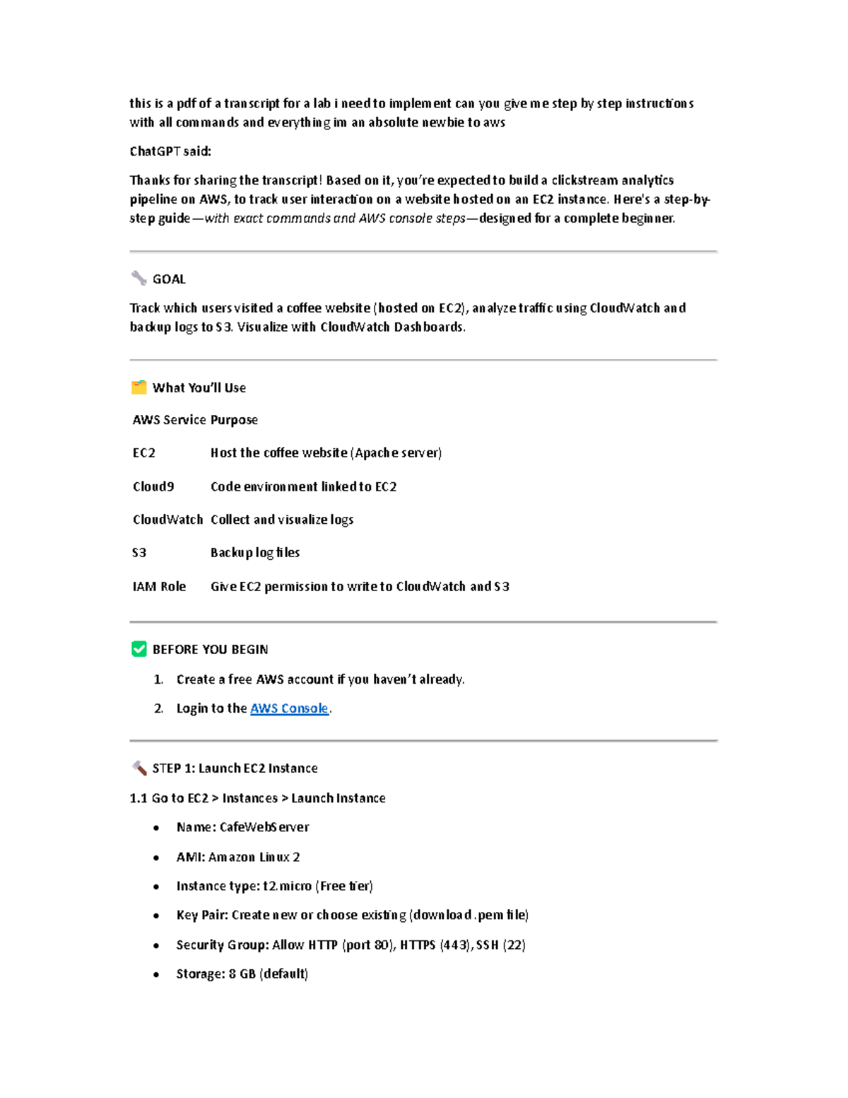 AWS CI/CD Pipeline: Final Exam Guide for Cloud Computing Lab Tasks - Studocu