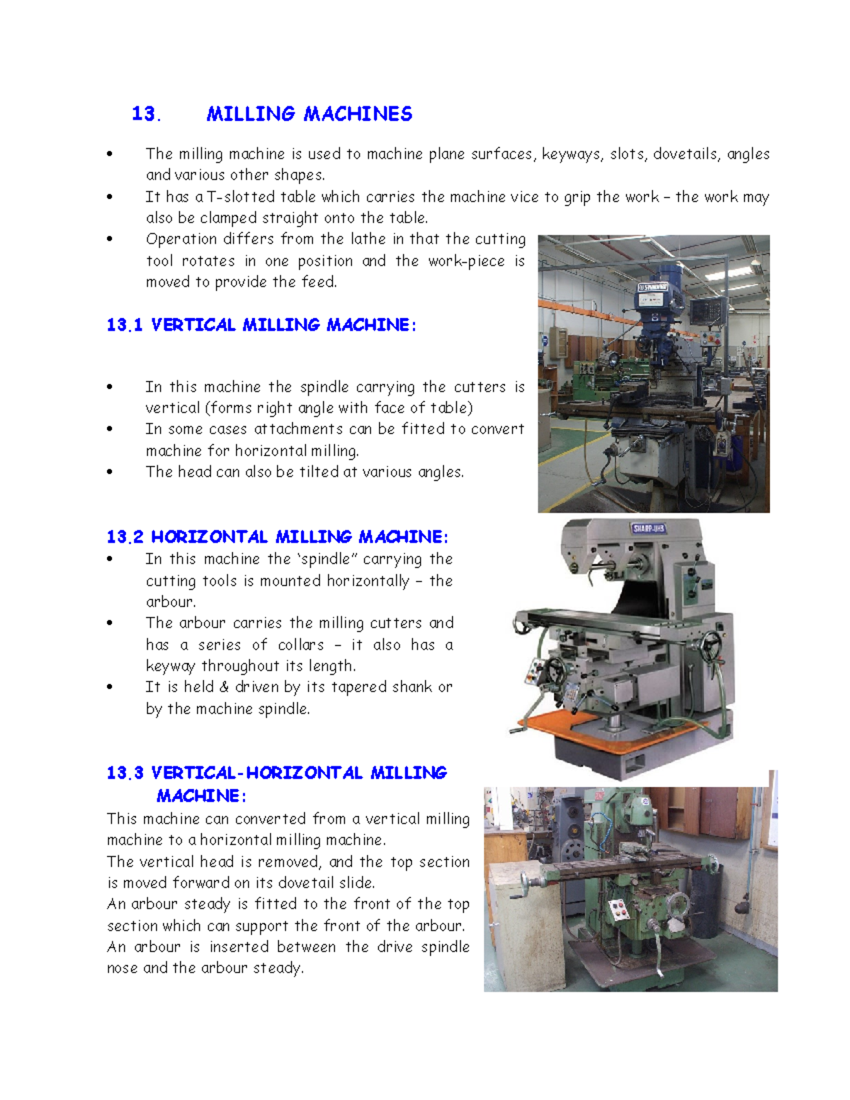13. Milling Machines Overview and Indexing Methods - Studocu